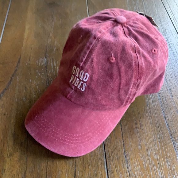 Vivian Roe | Accessories | Nwt Vivian Roe Embroidered Good Vibes Cap ...